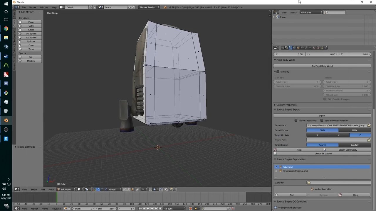 Garrys Mod ||| Importing to GMod : Star Wars Imperial Jetpack Model ...