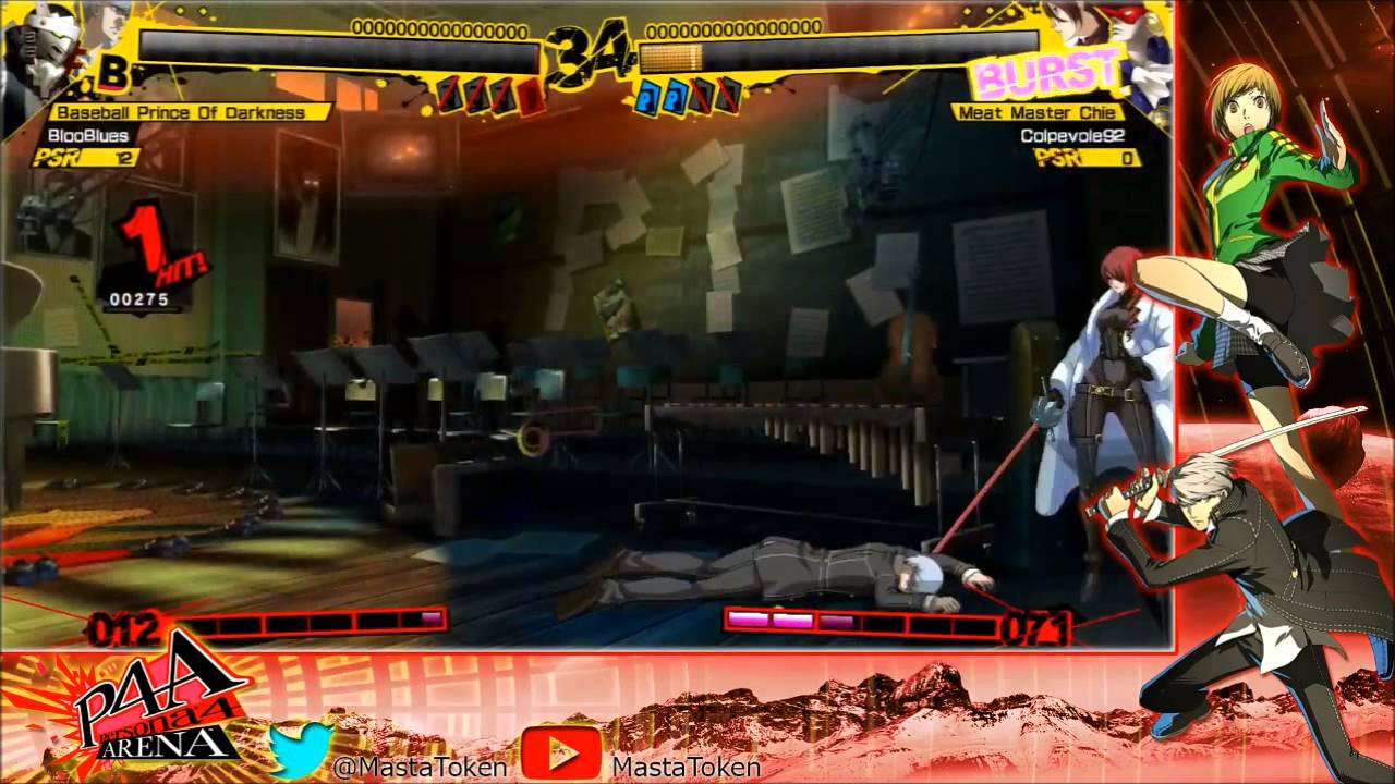 Persona 4 Arena PSN Tournament Exibition: Colpevole (Mitsuru) vs ...