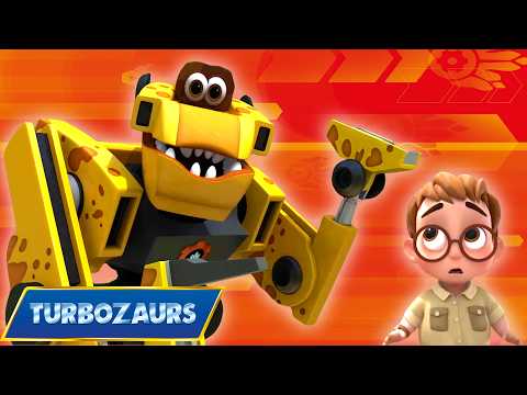 Dinosaur Pretends to Be a Robot 😭🦖Turbozaurs | Cartoons For Kids | Cartoon Candy