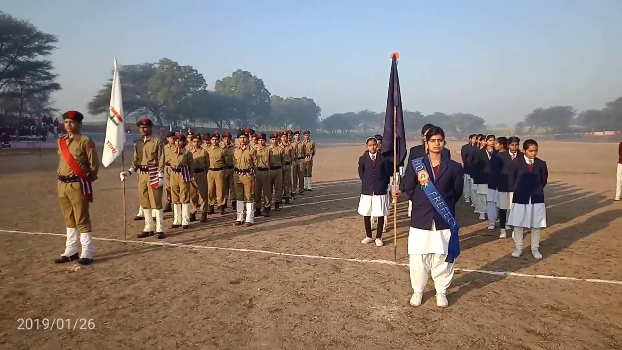 Republic Day Parade and March Past by the Students of JNV Devrala Distt ...