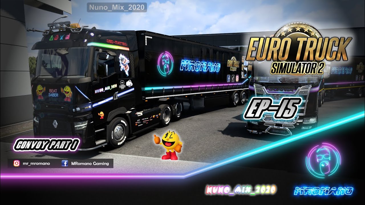 Euro Truck2 - Ep15 - Convoy Part 1 (Feat. Nuno_Mix_2020) - YouTube