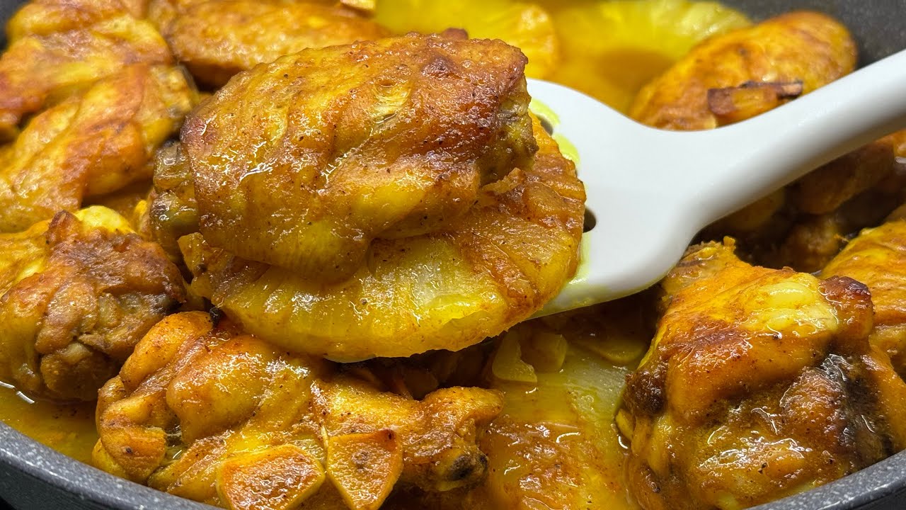 Recipe from the chef. Chicken wings with pineapples 🍍🍍🍍 - YouTube