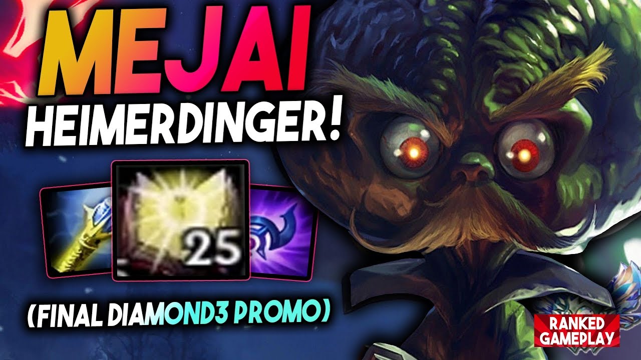 FULL STACK MEJAI'S HEIMERDINGER! NUCLEAR ONESHOTS IN MY DIAMOND 3 PROMO ...