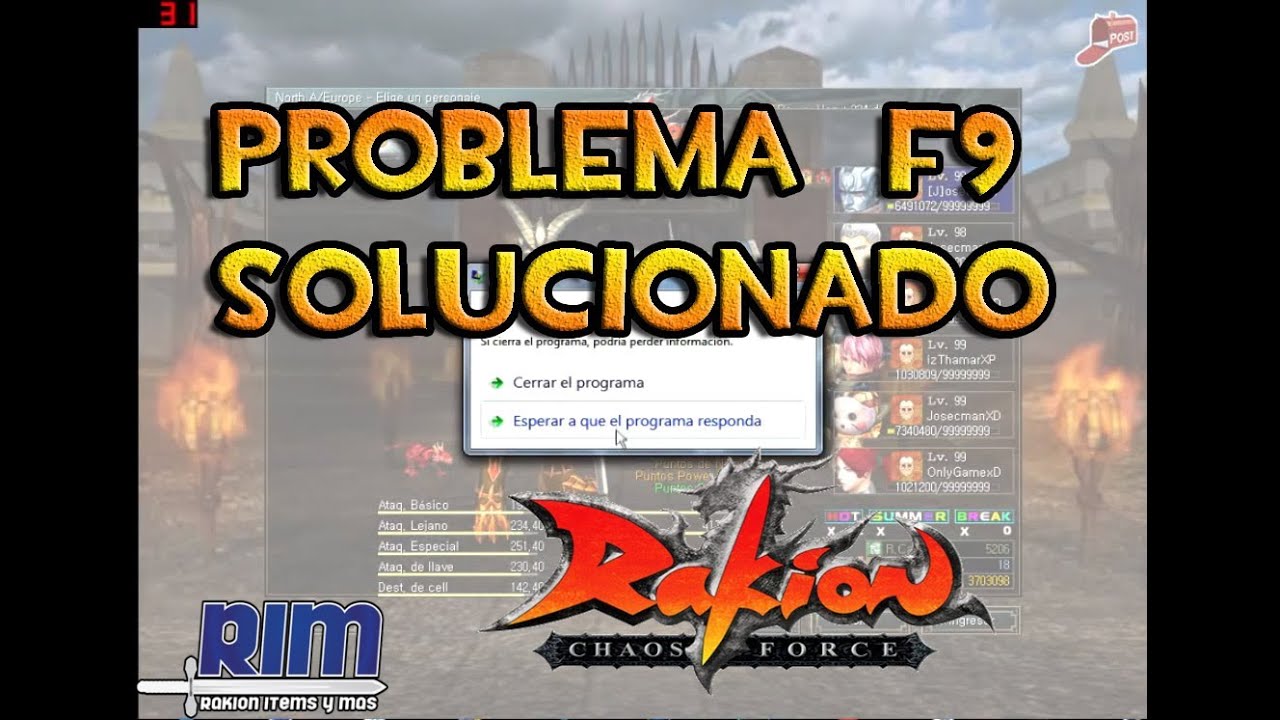 Rakion - Error De Mensajeria "F9" Solucionado - YouTube