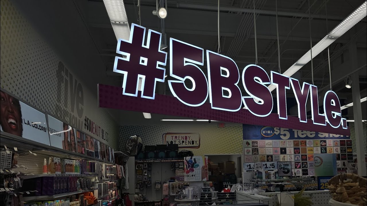 A Quick Tour Inside Five Below Store | The Bradshaw Family - YouTube