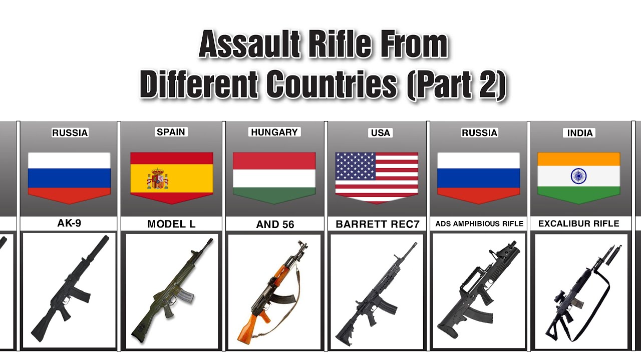 Assault Rifles from Various Countries Part 2 | Global Firearms ...