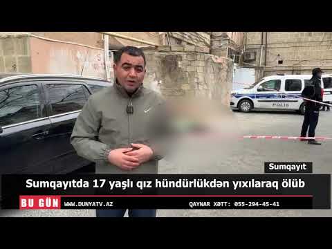 Sumqayıtda 17 yaşlı qız hündürlükdən yıxılaraq ölüb