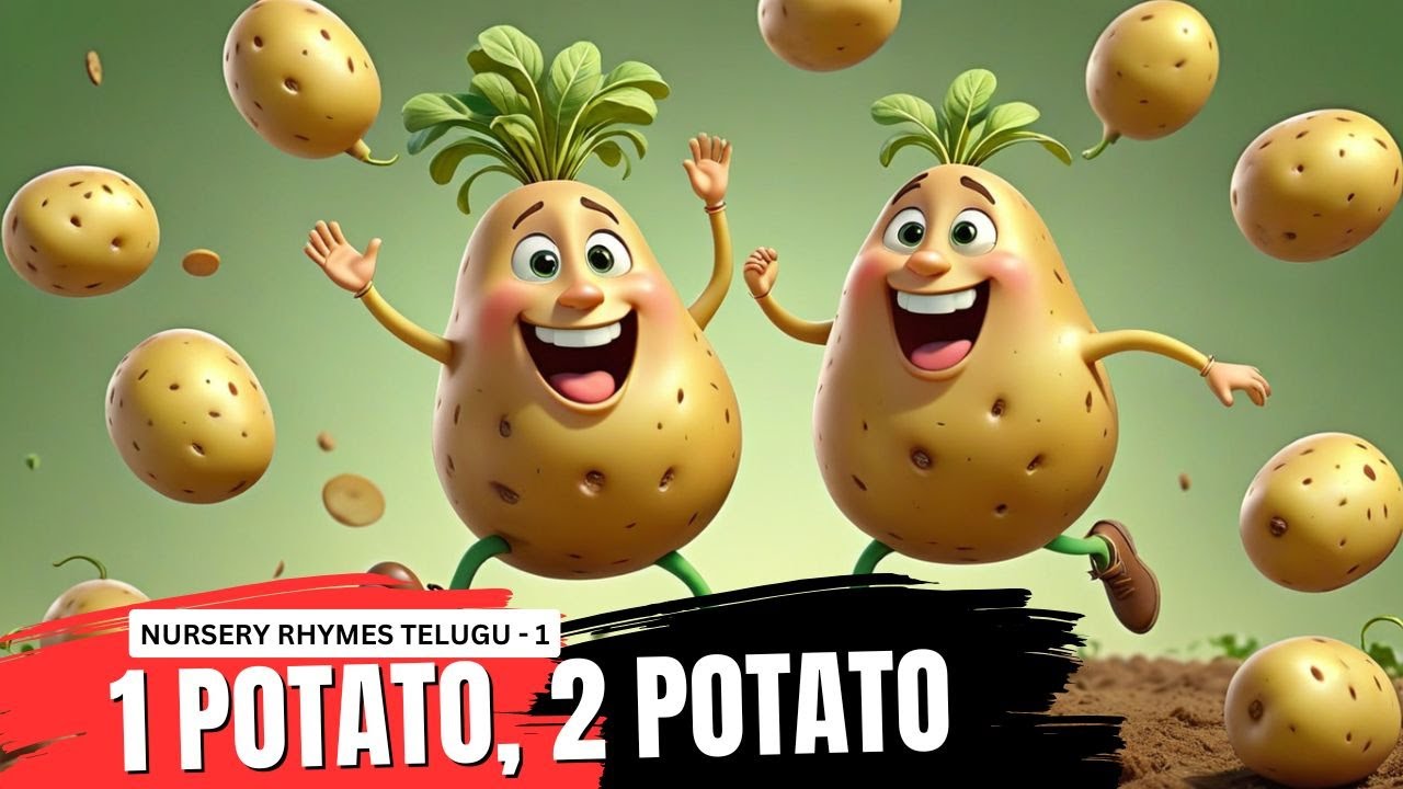 Nursery Rhymes on "1 Potato, 2 Potato" l 3D Animation Video l TELUGU ...