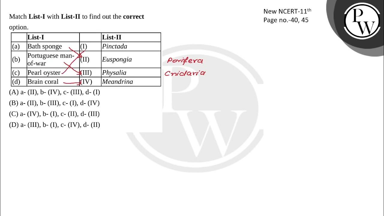 Match List-I with List-II to find out the correct option.\n\n\n\n\n\n\n\nList-I\n\n\n\n\n\nList ...