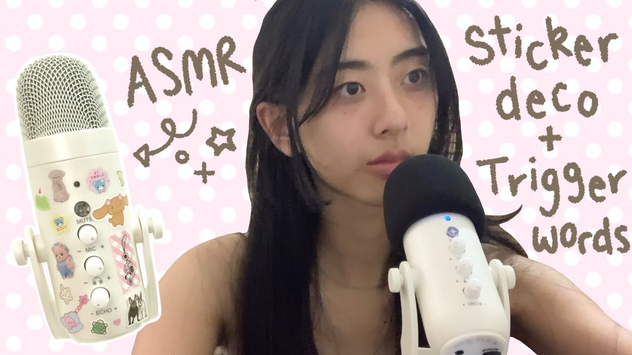 ASMR Microphone sticker deco + trigger words - YouTube
