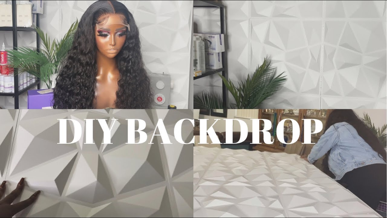 DIY Backdrop For Your Business | 3D Wall Panel - YouTube