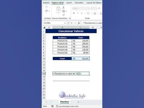 Como Concatenar Texto com Valor - YouTube