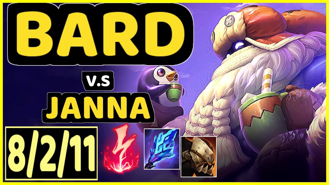 MOOPZ (BARD) vs JANNA - 8/2/11 KDA BOTTOM SUPPORT CHALLENGER GAMEPLAY ...