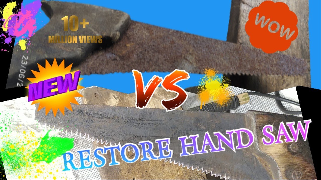 Hand saw Restoration rust removal👍👍 - YouTube