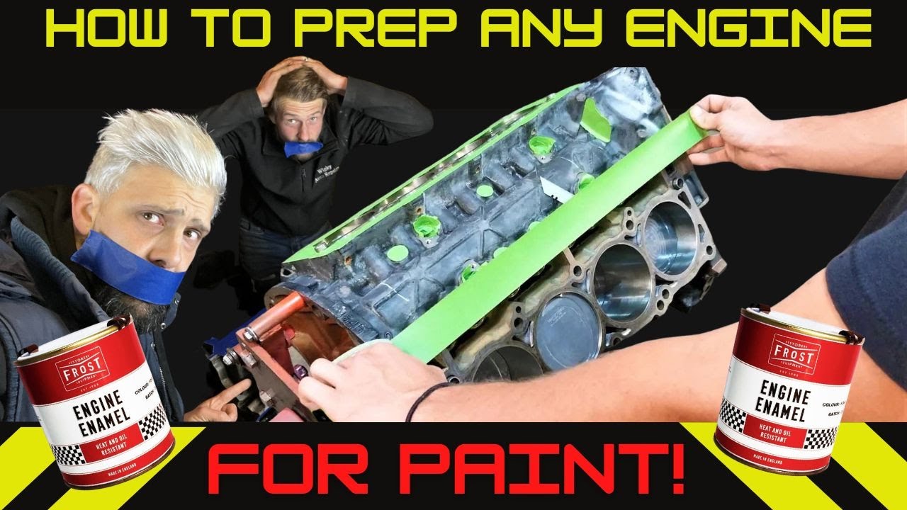HOW TO PAINT ANY ENGINE - GT40 FORD V8 ENGINE PREP - YouTube