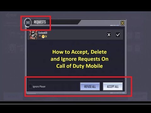 How to Accept, Delete and Ignore Requests On Call of Duty Mobile - YouTube