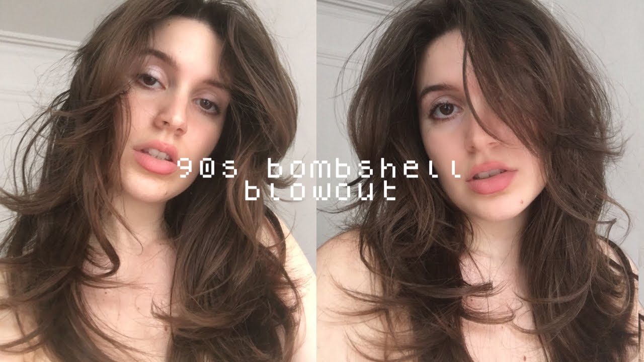 🦋 90s Effortless Bombshell Blowout Hair Tutorial *EASY* - YouTube