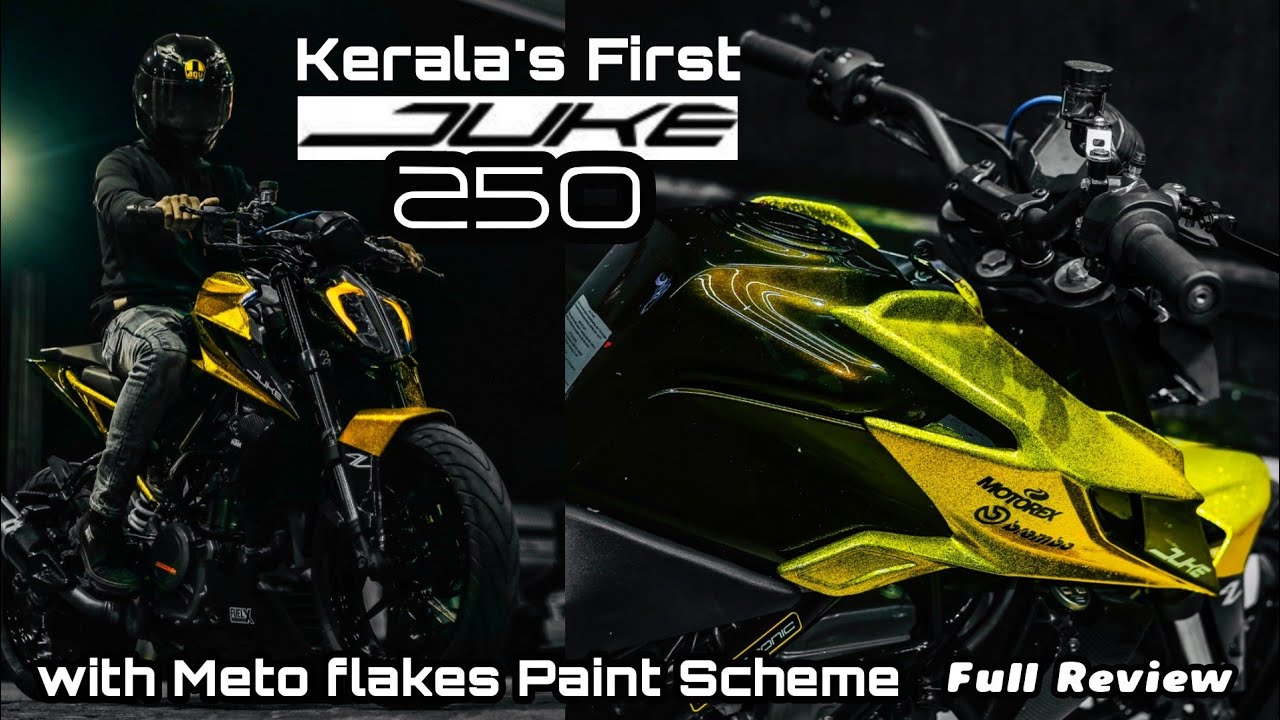 KTM Duke 250 Modified with Custom Paints | RCB | Track Tyres - YouTube