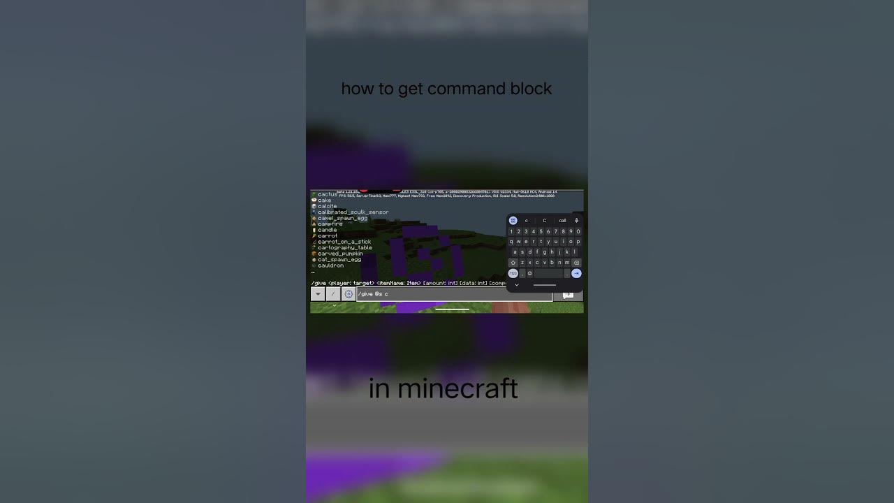 How to get Command block in minecraft || #RajPlayzLIVE #shorts # ...