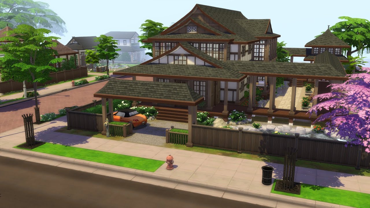 Japanese Mansion I Base Game I Stop Motion I Speed Build I - YouTube