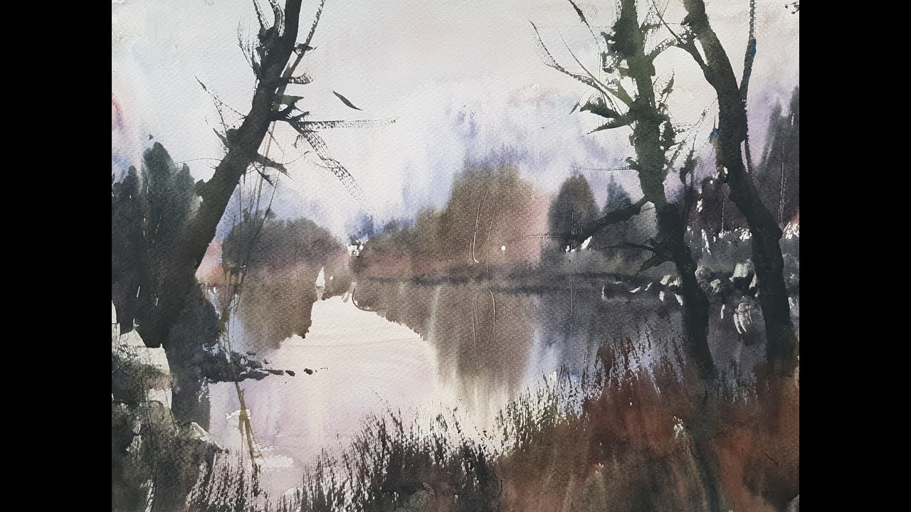 Easy Way to Paint Reflections with Watercolour - YouTube