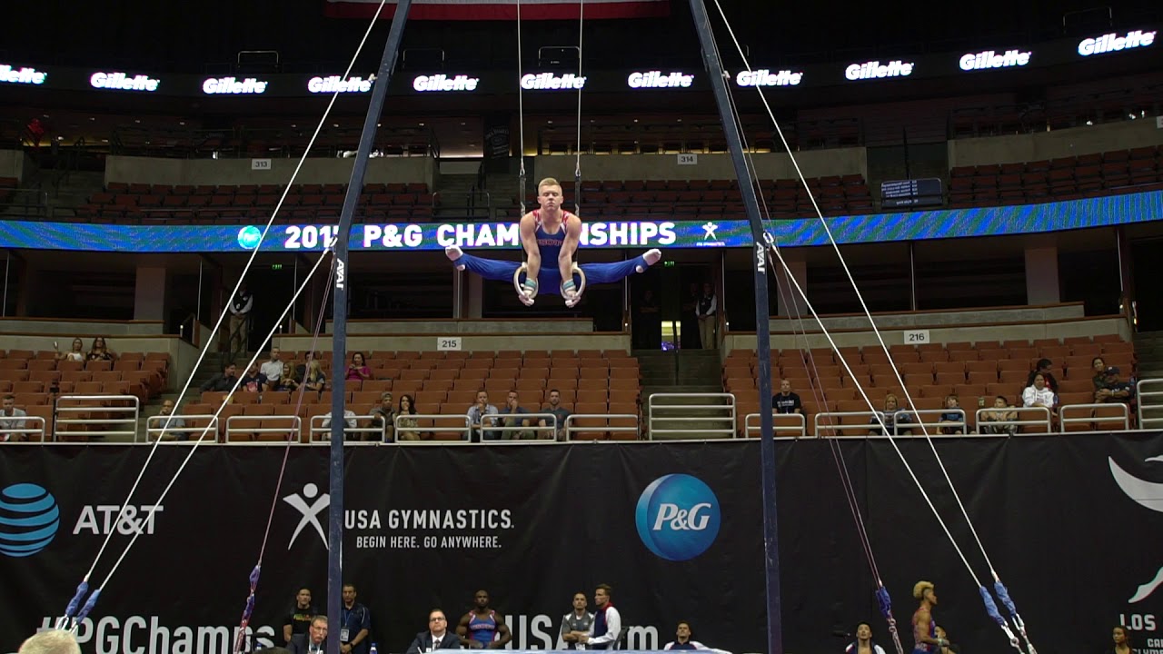 Cameron Bock - Still Rings - 2017 P&G Championships - Senior Men - Day ...