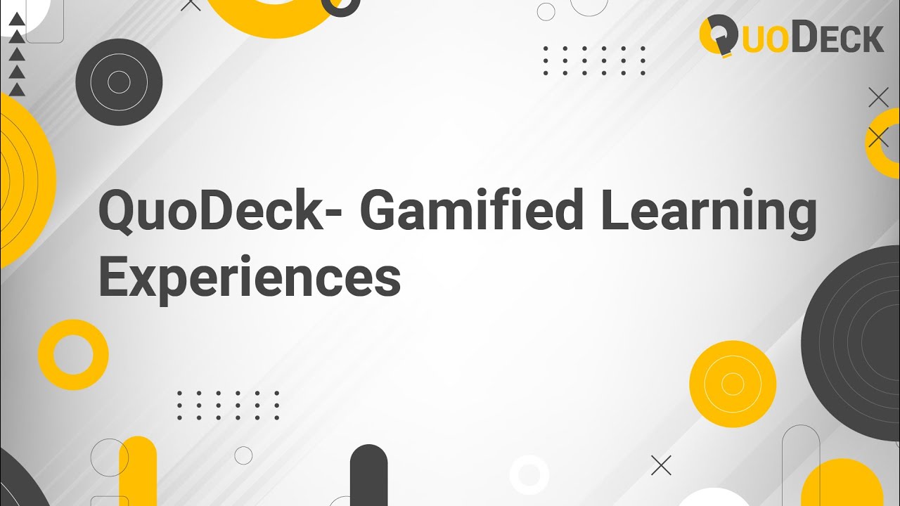 QuoDeck - Gamified Learning Experiences - YouTube