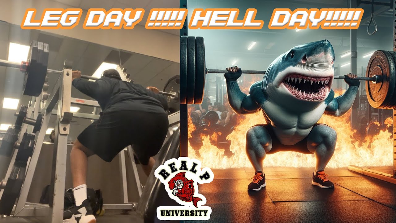 LEG DAY!!! HELL DAY!!! (GYM VLOG) - YouTube