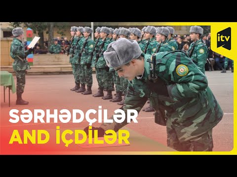 DSX-nin gənc sərhədçiləri and içdilər