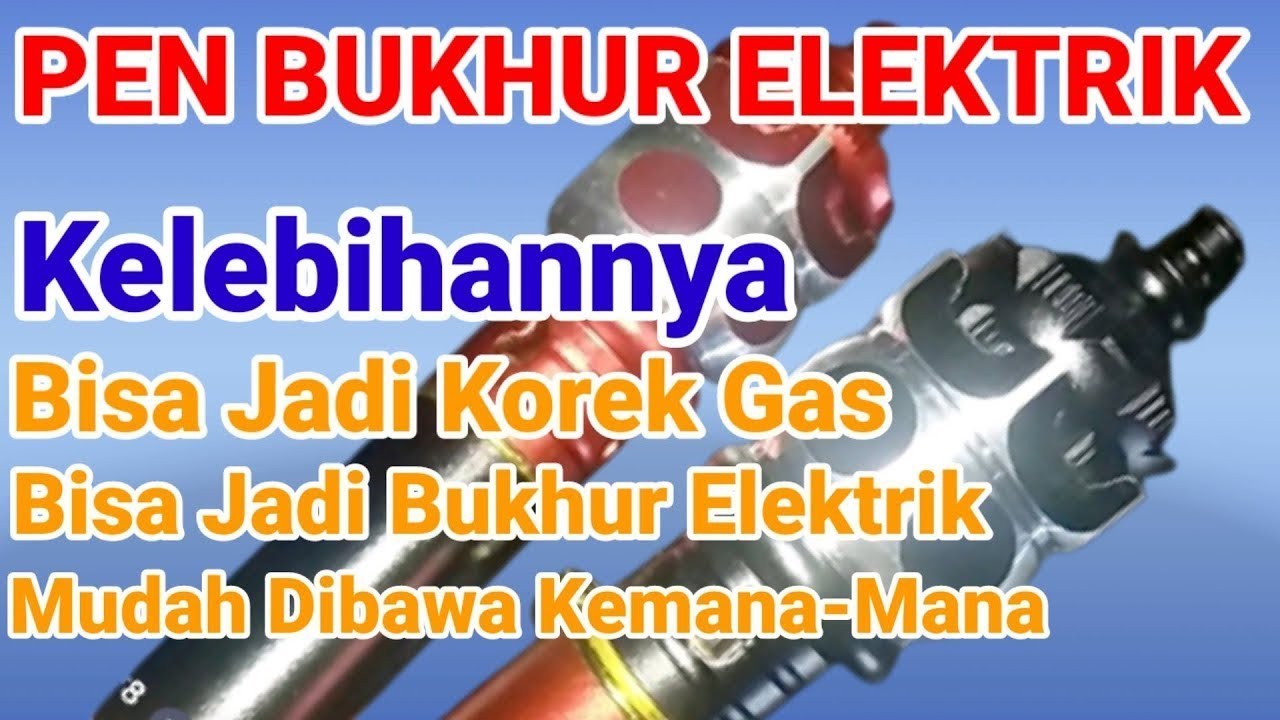💯 Pen Bukhur Elektrik Portable Praktis Buhur Pengharum Ruangan - YouTube