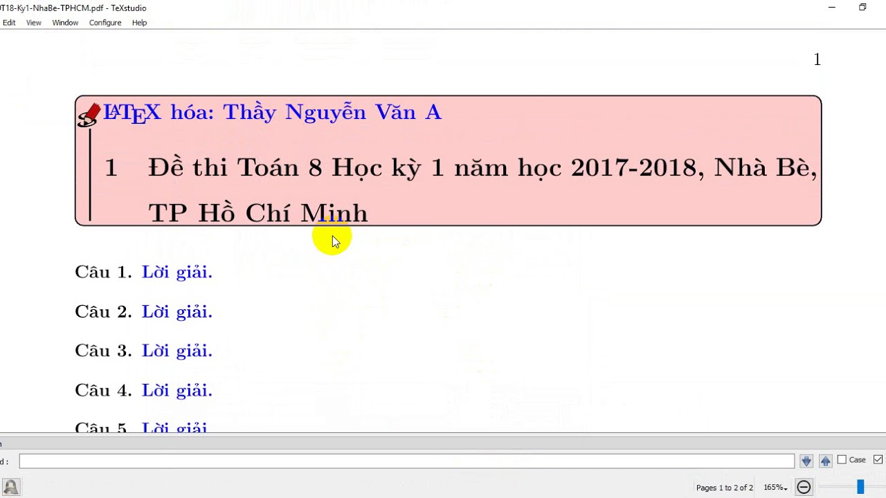 Hướng dẫn sử dụng gói Ex-test để soạn đề thi (phần 1) - YouTube