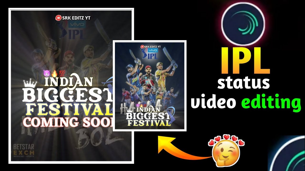 IPL COMING SOON VIDEO EDITING ALIGHT MOTION || IPL 2023 || SRK EDITZ YT ...
