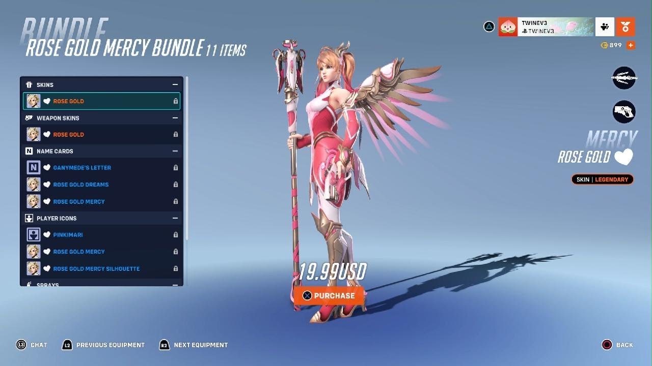 Rose Gold Mercy Bundle + Pink Mercy! - YouTube