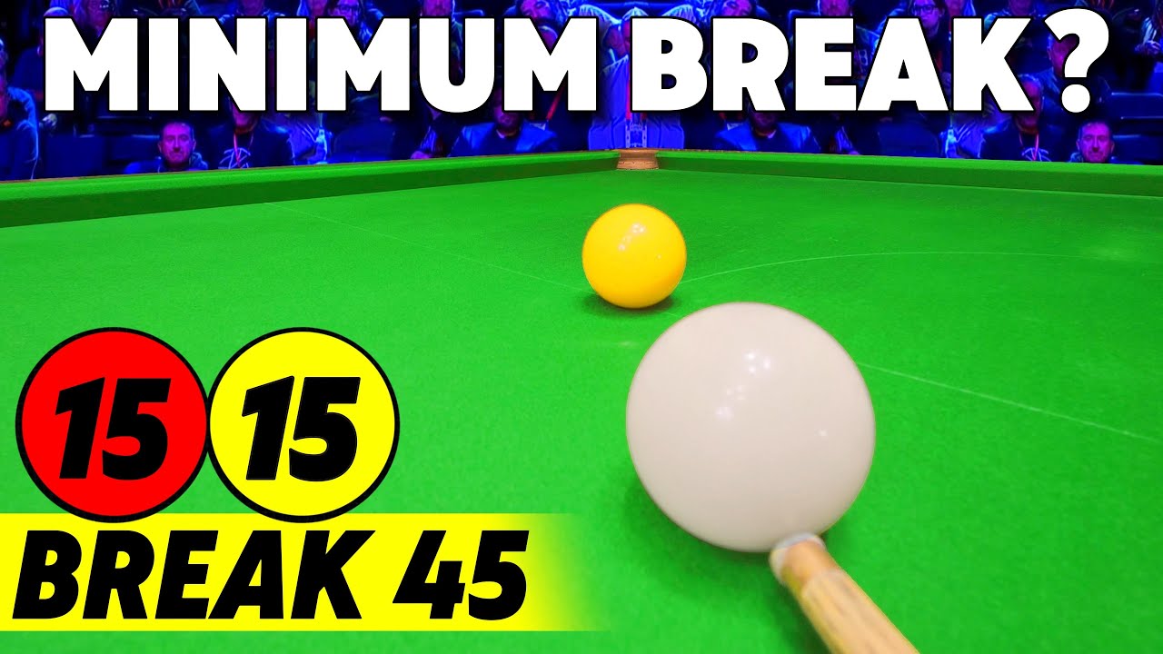 Snooker Minimum Break Total Clearance 15 🔴 15 🟡 World Record - YouTube