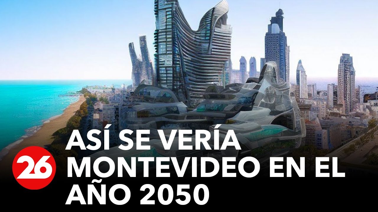 Así se vería Montevideo en el año 2050, según la inteligencia artificial | Videos | Canal26.com