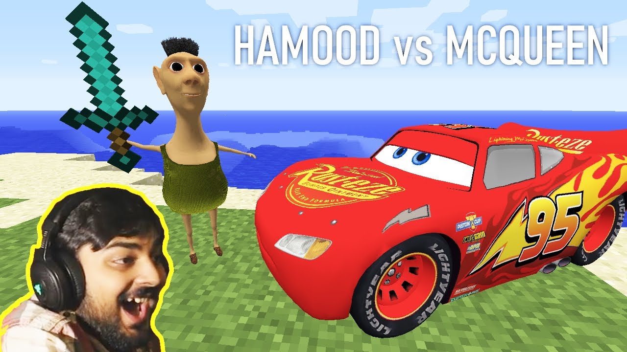 The REAL HAMOOD vs MCQUEEN in Minecraft - Mutahar Laugh - YouTube