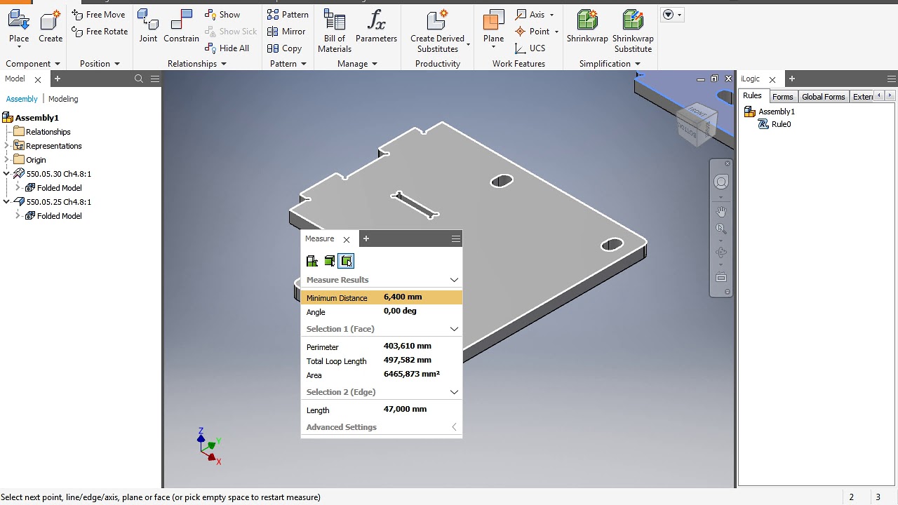 Part - Link parameters between parts - Method C - YouTube