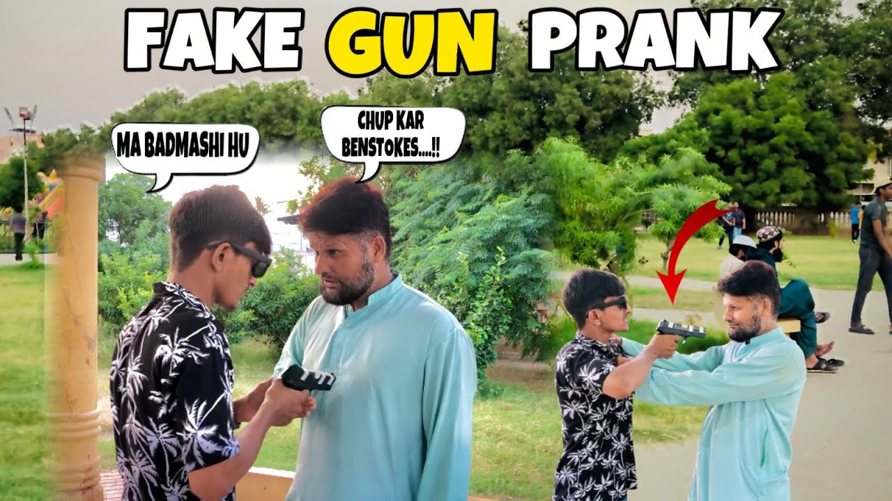Fake Gun Prank Freakout - You Won’t Believe Their Reactions! - YouTube