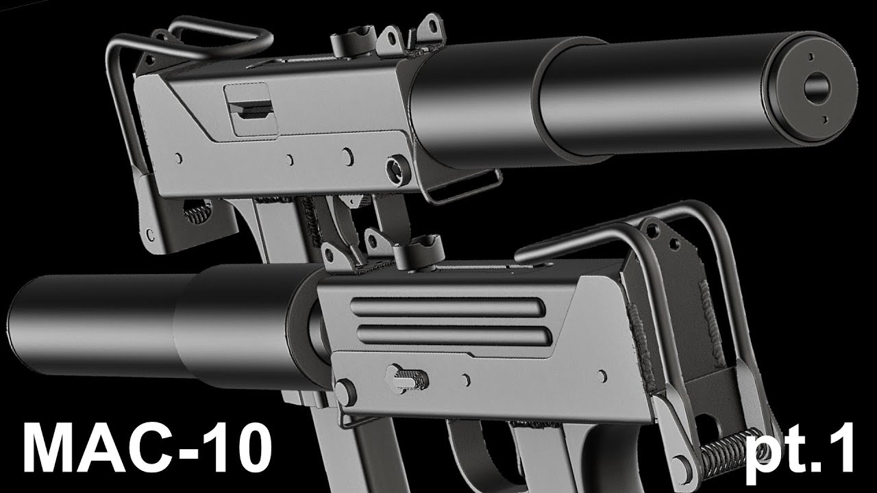 Mac-10 Modelling Time-lapse - YouTube