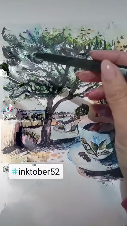 INKTOBER52 Coffee 6 2024 By Caterina Narracci #inktober #art #illustrazione #coffee - YouTube