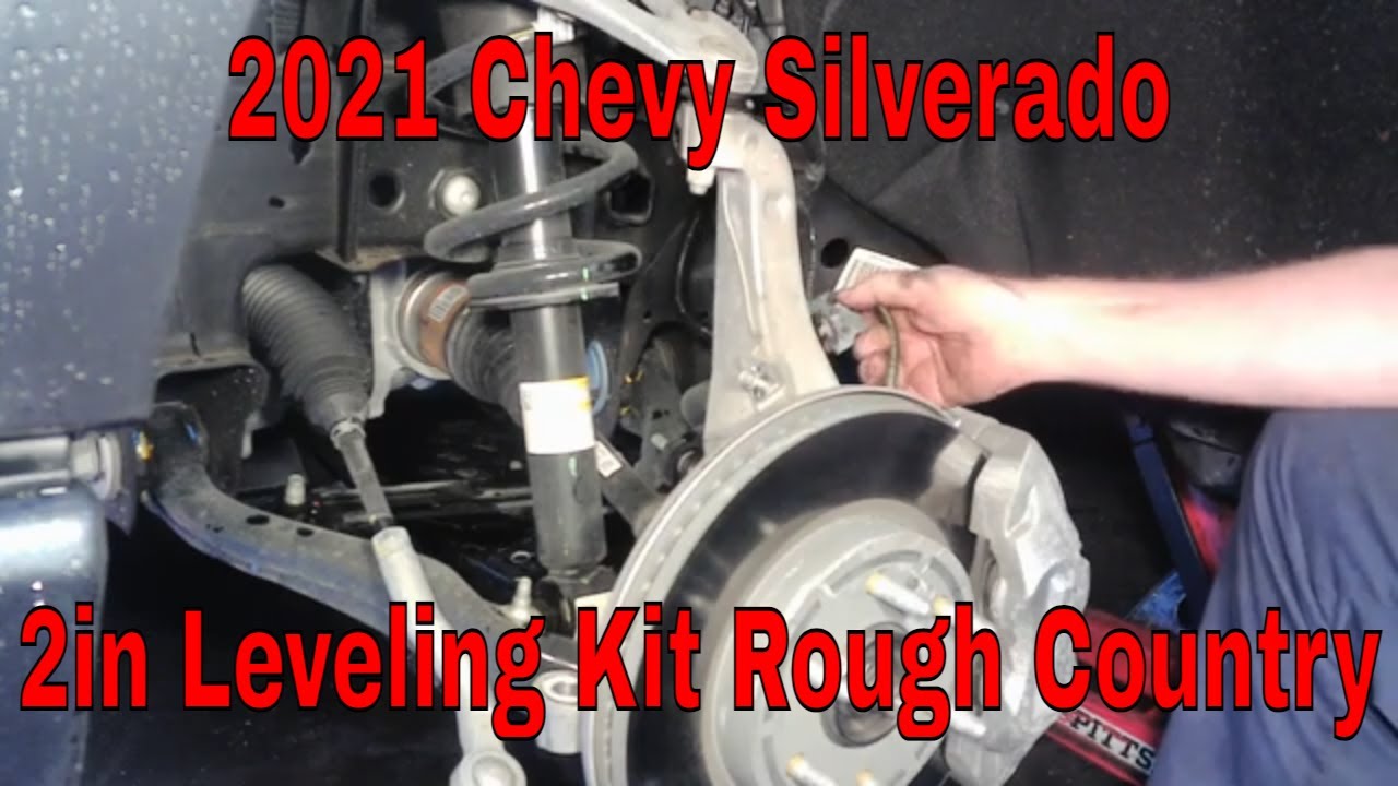 2021 Chevy Silverado 2in Leveling Kit (Rough Country 1323) - YouTube
