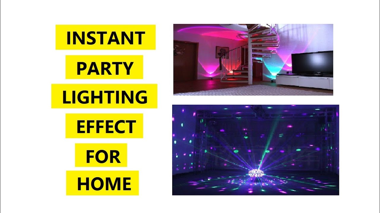 Party lighting effect for home - YouTube