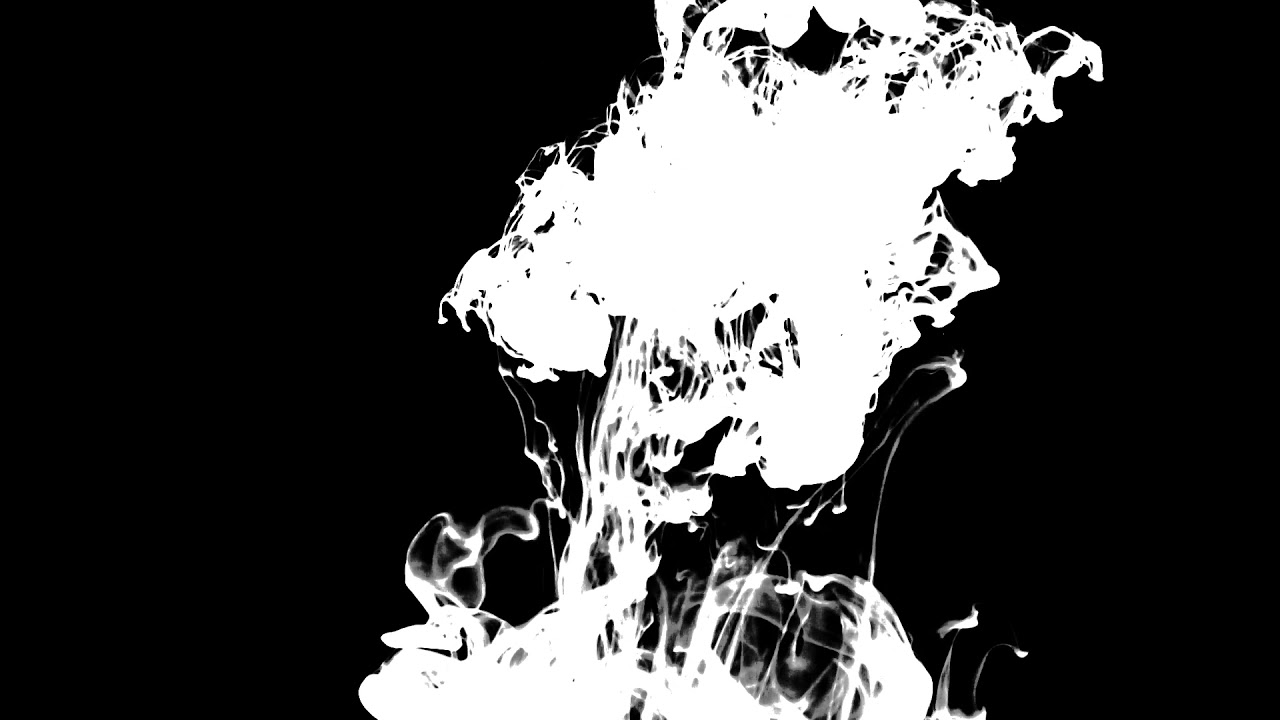 120fps Ink Drop - White on Black - YouTube