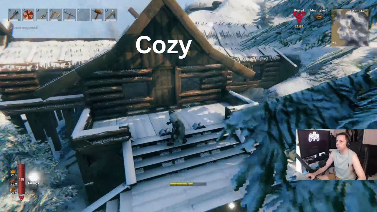 Building a Log Cabin in the Mountains [Valheim] - YouTube