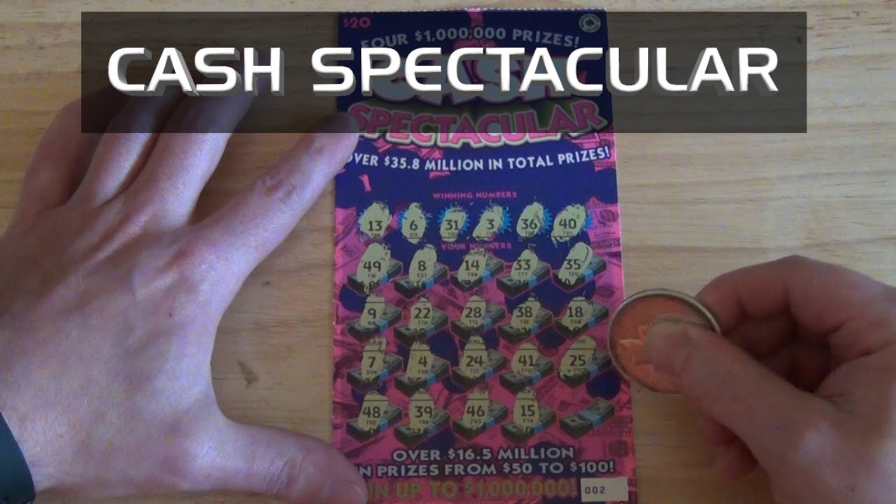 Cash Spectacular $20 Dollar Scratch Ticket #2 Off The Reel - YouTube