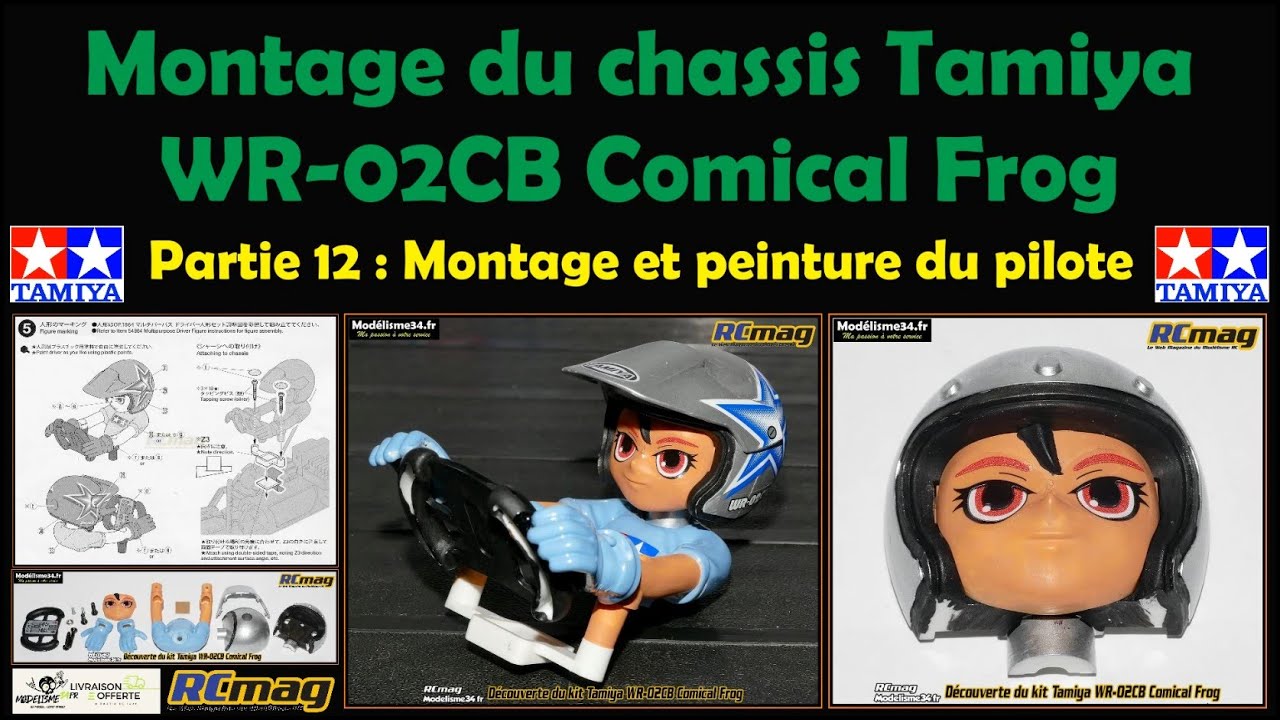 Montage du châssis Tamiya WR-02CB Comical Frog - Partie 12 assemblage ...