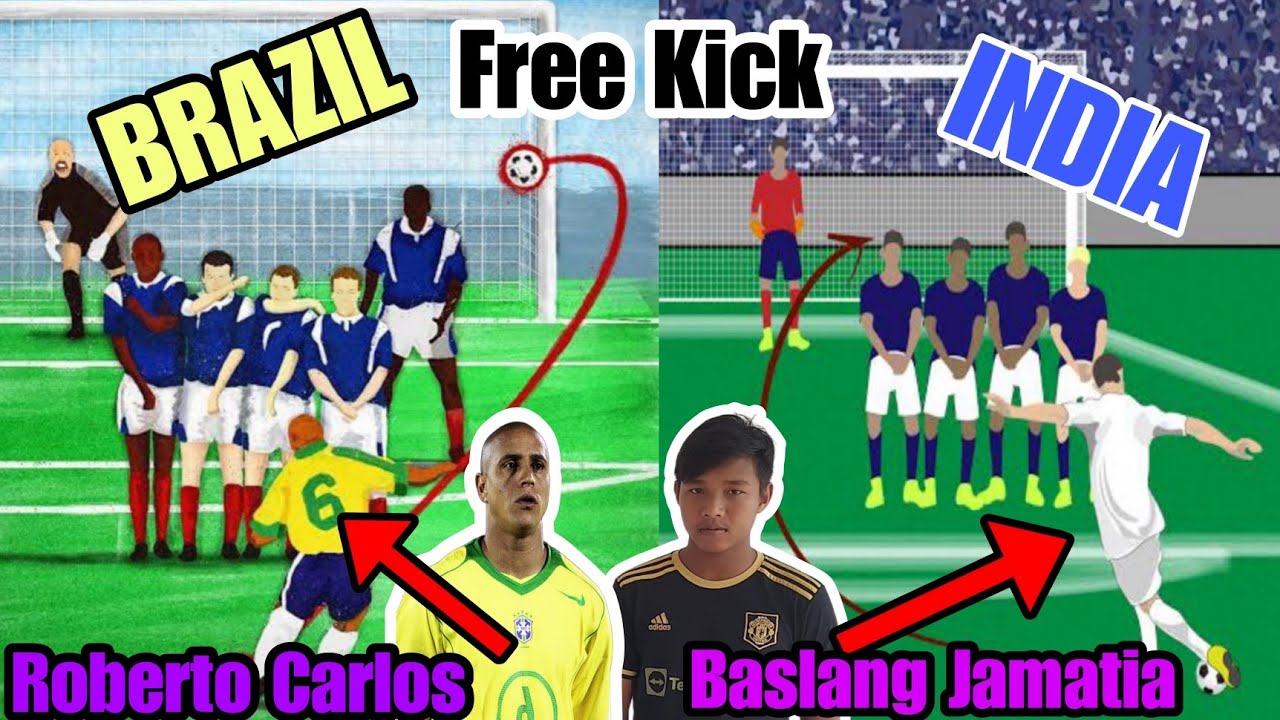 The Ultimate Free-Kick Showdown: Roberto Carlos (Brazil) vs Roberto ...