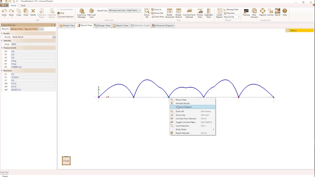 VisualAnalysis: Moving Load Results - YouTube