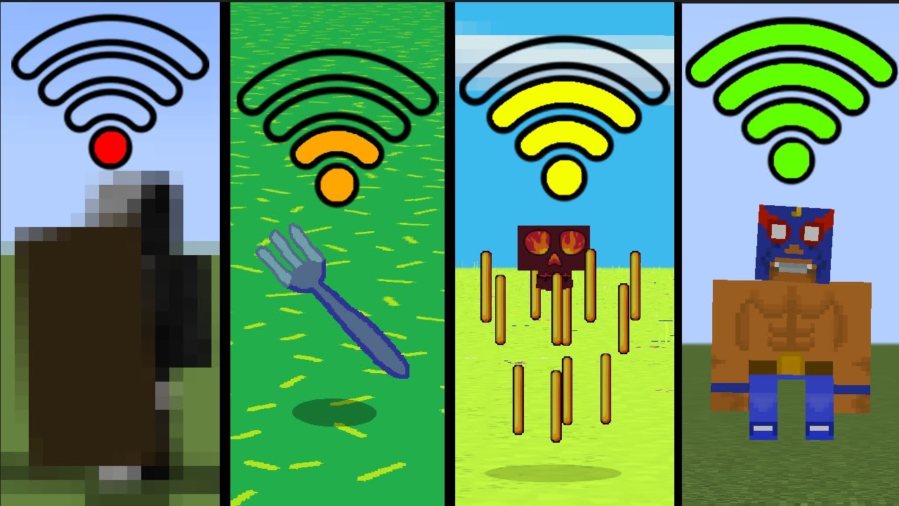 minecraft with different Wi-Fi compilation - YouTube