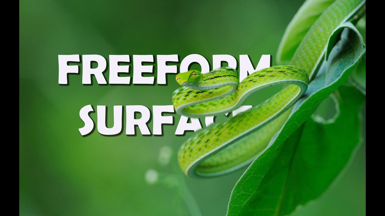 SolidWorks freeform surface 7 - YouTube